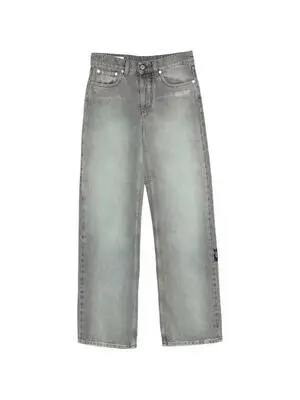 Off-white Faded Jeans For Women