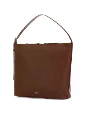 A.p.c. Vera Logo Tote Bag - Brown