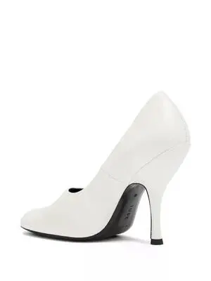 JUDE Date Round-toe Pumps - White