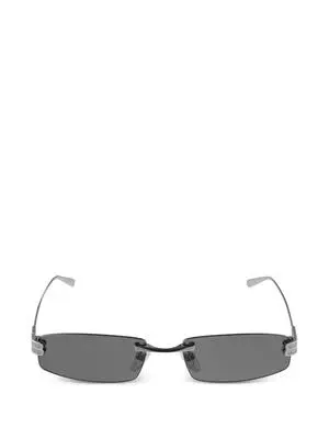 Balenciaga Gossip Rectangle-frame Sunglasses - Silver