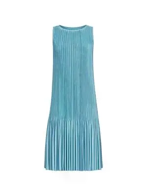 JOSEPH Pleated Sleeveless Dress - Blue