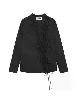 OPÉRASPORT Ruffled Tie Shirt