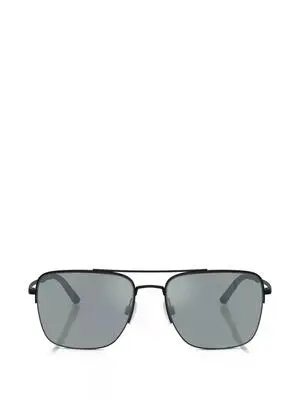 Oliver Spencer Pilot Sunglasses - Black
