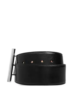 Alexander McQueen T-bar Belt With Engraved Logo