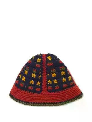 NICHOLAS DALEY Patterned Bucket Hat - Blue