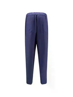 LANEUS Elastic-waistband Trousers - Blue