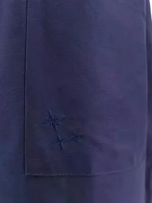 LANEUS Elastic-waistband Trousers - Blue