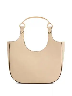 THE BRIDGE Leather Mini Clutch With Metal Handle