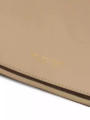 THE BRIDGE Leather Mini Clutch With Metal Handle