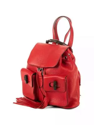 Gucci Flap Bamboo Backpack