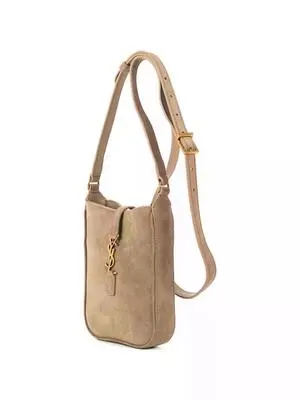 Saint Laurent Mini Le 5 A 7 Crossbody Bag - Neutrals
