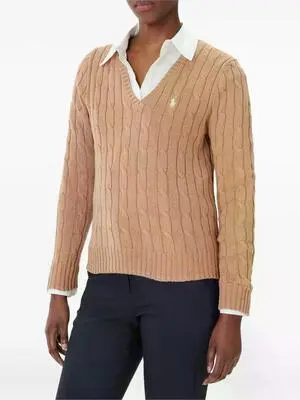 Polo Ralph Lauren Cable-knit V-neck Sweater