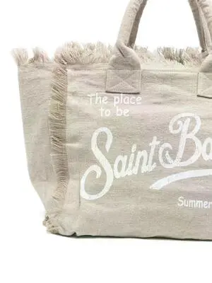 MC2 SAINT BARTH Beach Bag With Fringed Detail