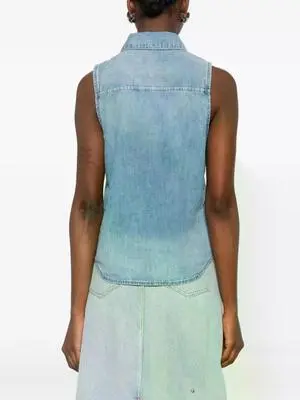 DIESEL® Sleeveless Denim Shirt - Blue