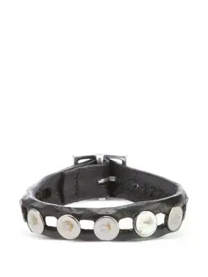 Orciani Studded Leather Bracelet