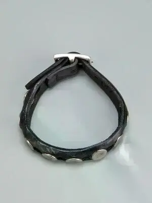 Orciani Studded Leather Bracelet