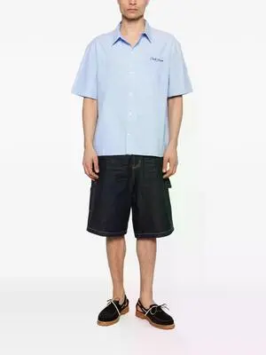 DAILY PAPER Striped Patch-pocket Shirt