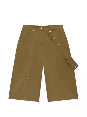 MSGM Strap Detail Shorts - Green
