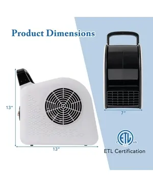 MECALE Utility Air Mover Blower Fan