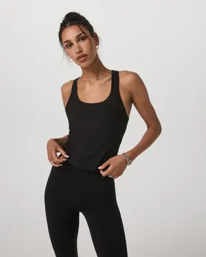 Vuori Energy Racerback Tank - Black