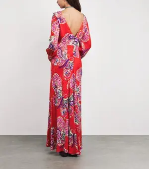 Rixo Floral Marni Maxi Dress - Red