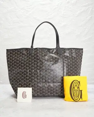 FWRD RENEW Goyard Saint Louis Gm Tote Bag - Black