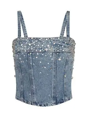 L'Agence Arlin Embellished Tank Top