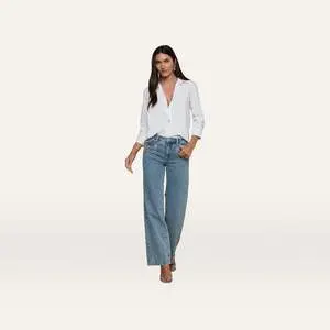 L'AGENCE Scottie Embellished Wide-leg Jeans
