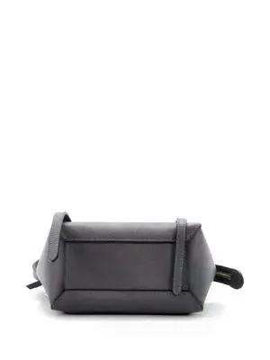 Celine Belt Bag Textured Leather Pico Shoulder Bag - Grey