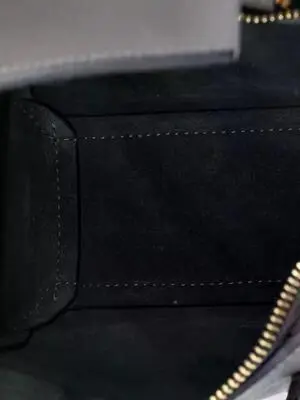 Celine Belt Bag Textured Leather Pico Shoulder Bag - Grey