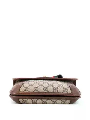 Gucci Neo Vintage Flap Messenger Gg Coated Canvas Small - Brown