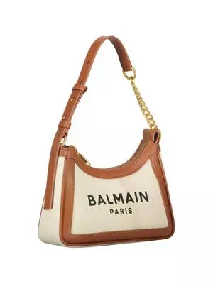 Balmain B-army Logo Shoulder Bag - Neutrals