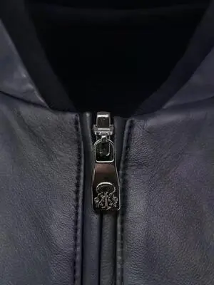 Corneliani Ribbed Leather Jacket
