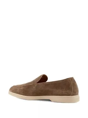 DOUCAL'S Suede Loafers With Stitching