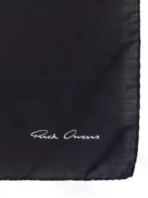 Rick Owens Printed Scarf - Black