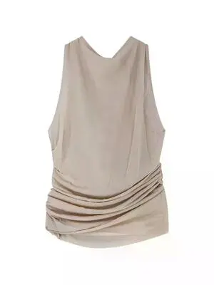 Soeur Irina Draped Top - Neutrals