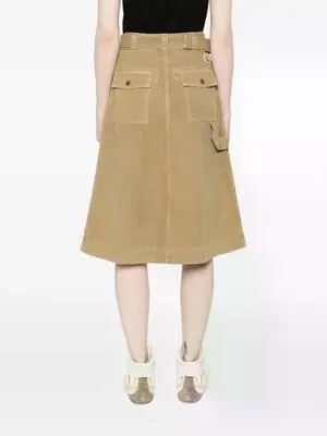 Moncler Belted A-line Midi Skirt