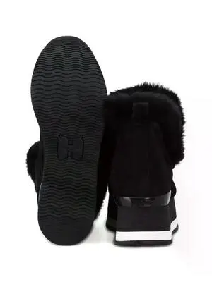 Hogan Faux-fur Platform Boots