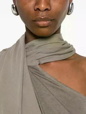 ENTIRE STUDIOS Draped One-shoulder Top - Grey