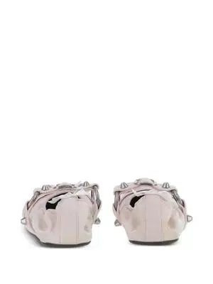 Balenciaga City Ring Buckle Ballet Flats - Pink