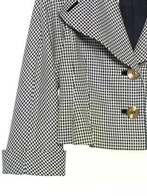Gianfranco Ferre 1990s Houndstooth Suit - Black
