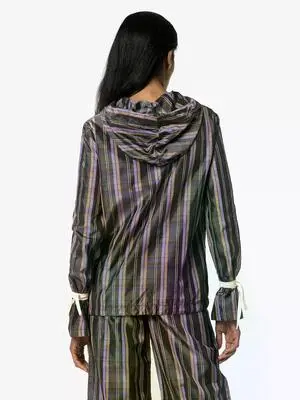 N DUO Check Windbreaker Hoodie