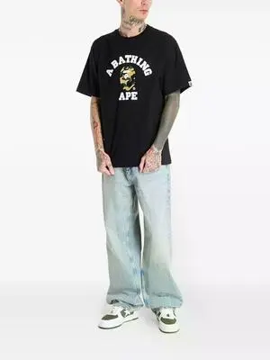 A BATHING APE 1st Camo College Tee - Black
