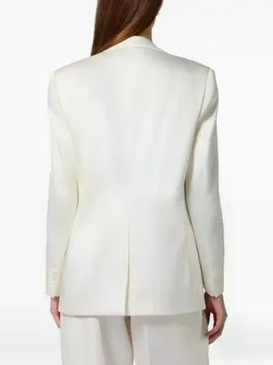 Philipp Plein Flower-embellished Double-breasted Blazer - Neutrals