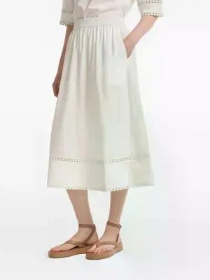 YVES SALOMON Poplin Midi Skirt