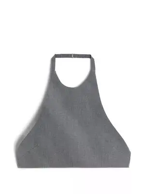 JIL SANDER Poplin Halter Top - Grey