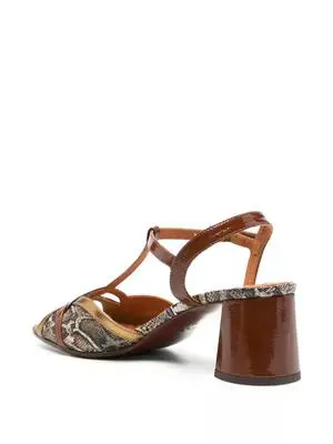 Chie Mihara Ryejo T-strap Sandals - Brown