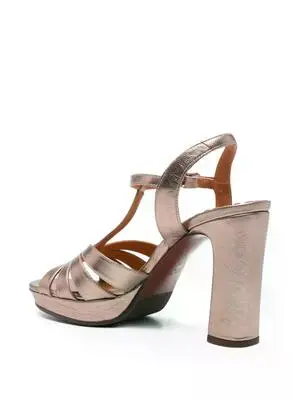 Chie Mihara Cafra T-strap Sandals - Brown