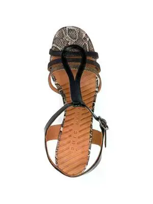Chie Mihara Leather T-strap Sandals