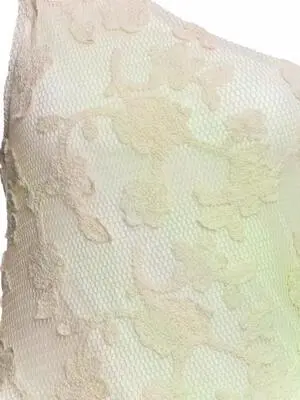Agua Bendita One-shoulder Embroidered Dress